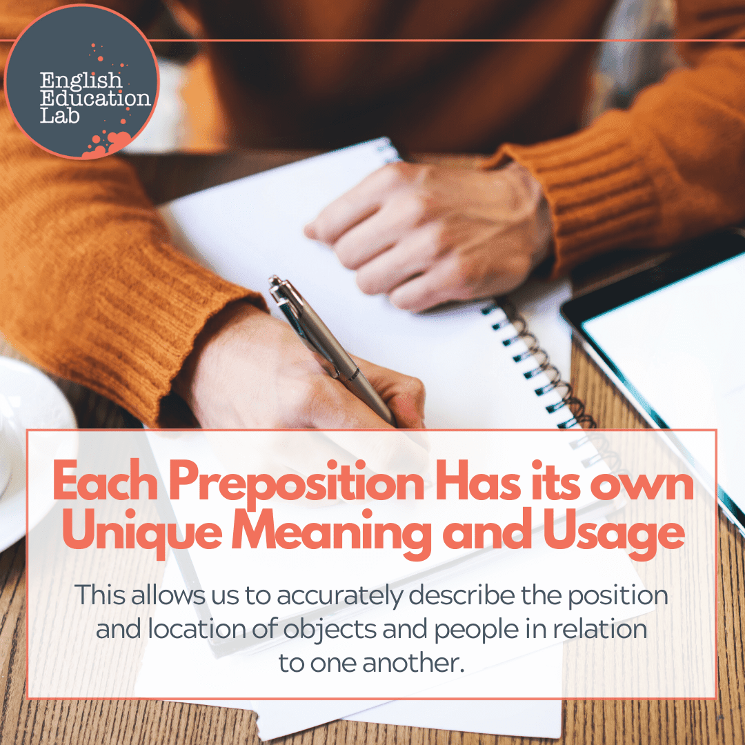 From above to below: Understanding the different prepositions of place ...