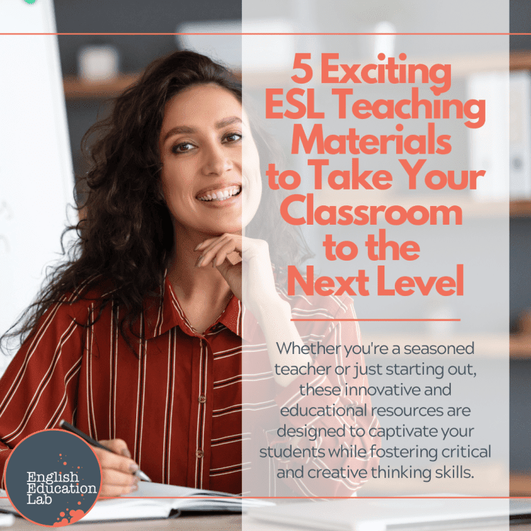 5 Exciting ESL teaching materials to take your classroom to the next level